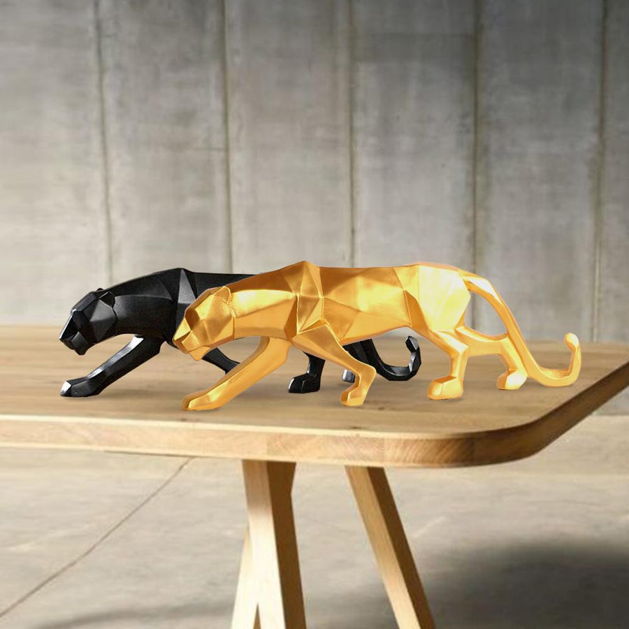 Modern Art Geometric Panther Statue – The Artment
