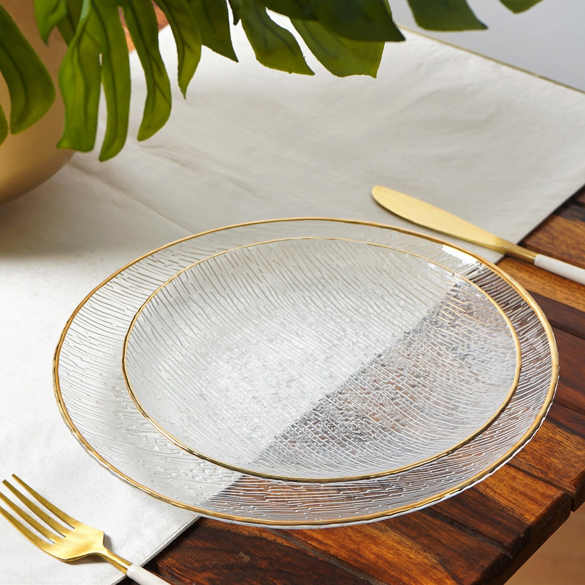 Splendor Gold Plates | Gold Dinner Set Plates – The Artment