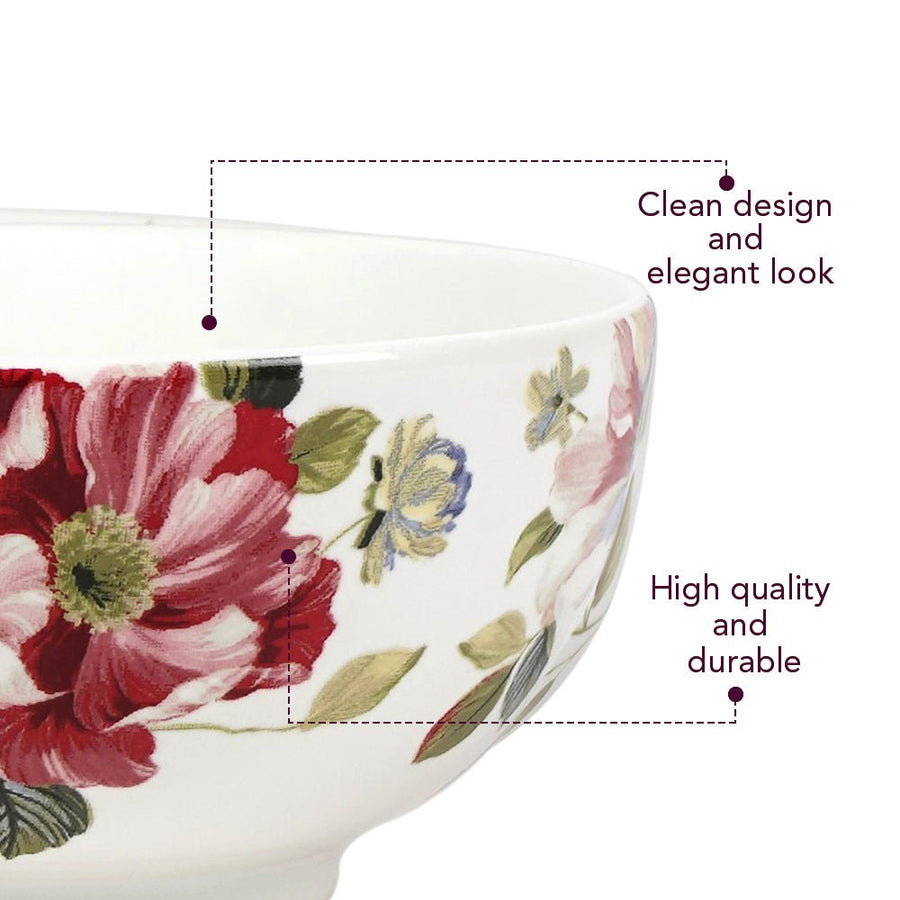 Victorian White Floral Complete Dinner Set (20 Pc Set) – The Artment